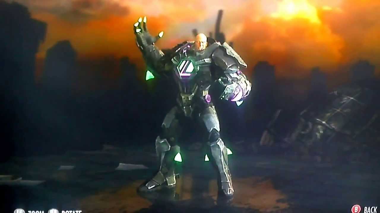 Injustice Lex Luther Kryptonite Suit Costume - YouTube