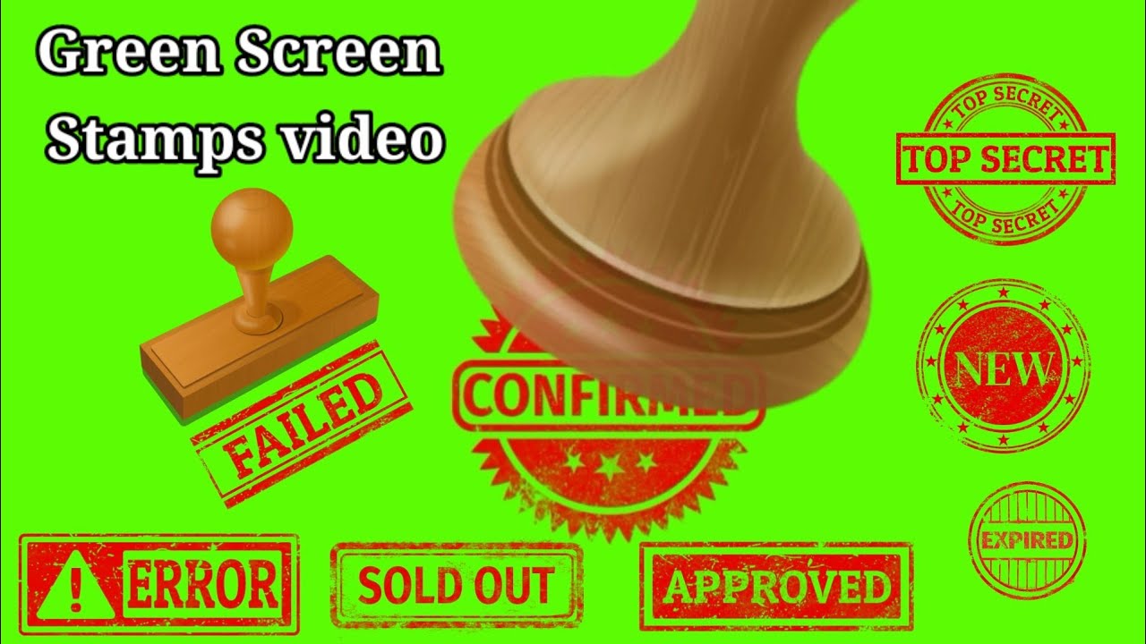 Green Screen Stamps Video || no copyright || Copyright free || Shorts ...
