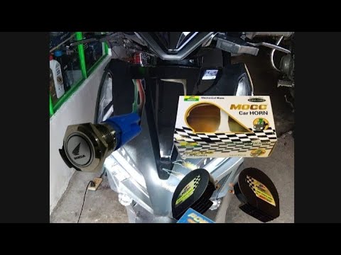 How to install MOCC horn on Honda click 150i rapid with passing light ...