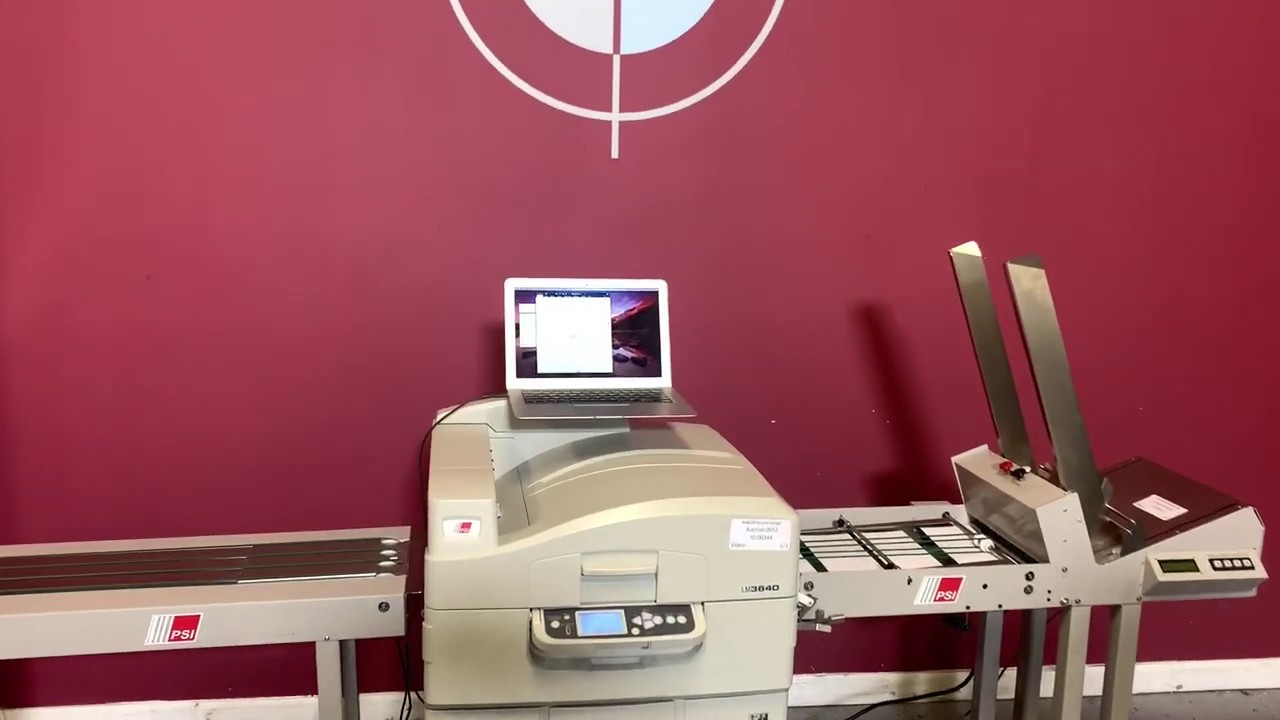 PSI LM3640 Envelope Printer - YouTube
