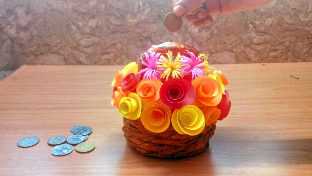 How to make Coin Bank box | coin bank box easy | Coin bank box diy ...