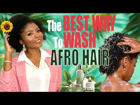 How To Wash Afro Hair Like A Pro - YouTube