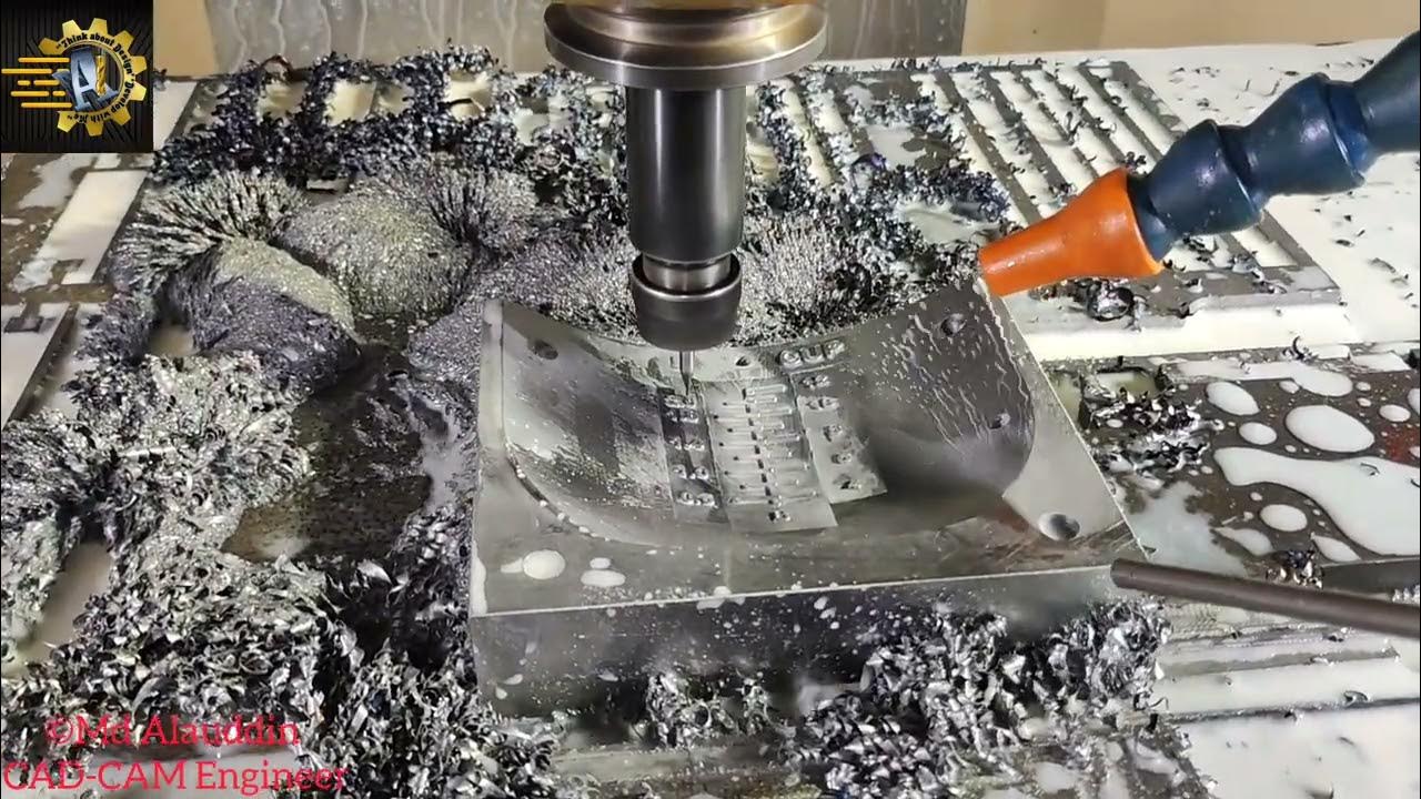 CNC (VMC) Machining on going (G-Code was prepared in last video) - YouTube