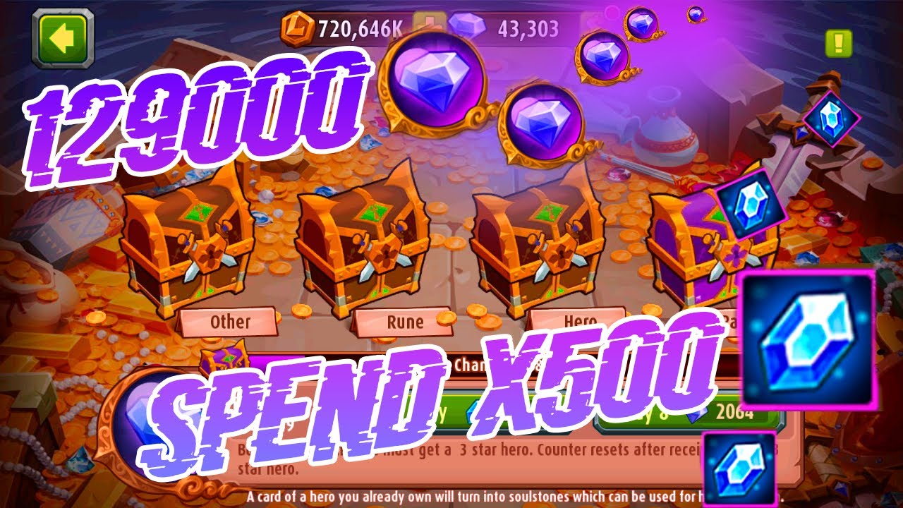 Magic Rush:Heroes | Spend x500 Wish Stones [129000 Diamond] - YouTube