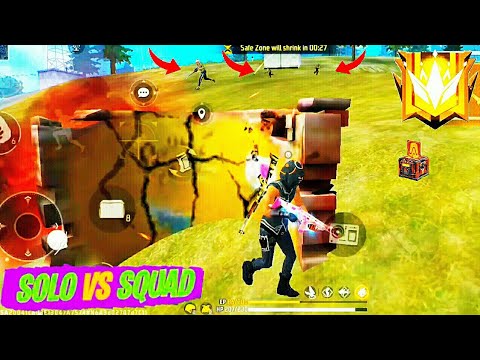 ff solo vs squad Rank OP Gameplay Full Rush Overpower NonstopGaming🔥 99 ...