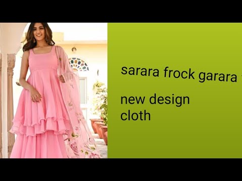 fancy drass sarara frock new 2024 design/tirndig dress#dress# ...