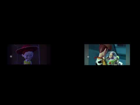 Toy Story Woody und Jessie Kampf vs. Woody und Buzz Kampf Zusammenstellung