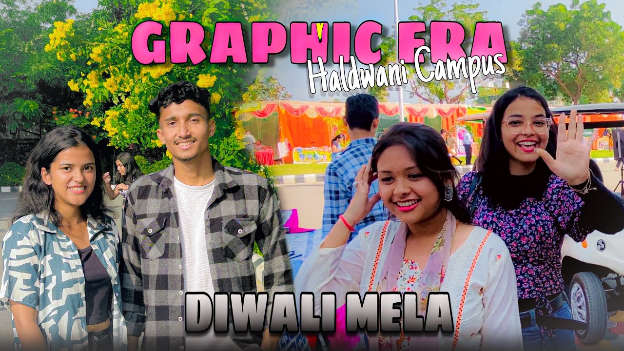New Girl Friends In Graphic Era Haldwani Campus | Diwali Mela 2023 ...