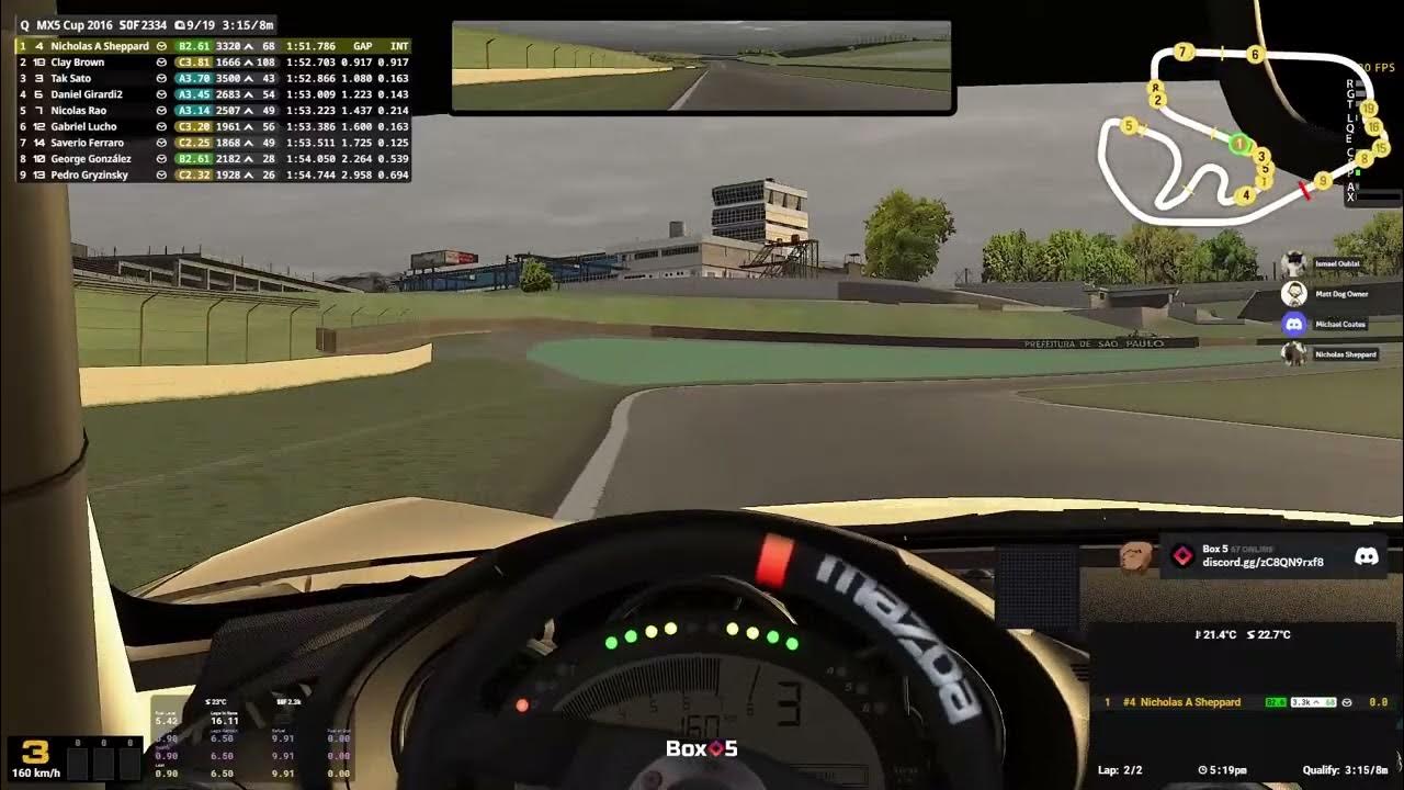(iRacing) Mazda MX-5 @ Interlagos - 1:51.506 (25S2) - YouTube