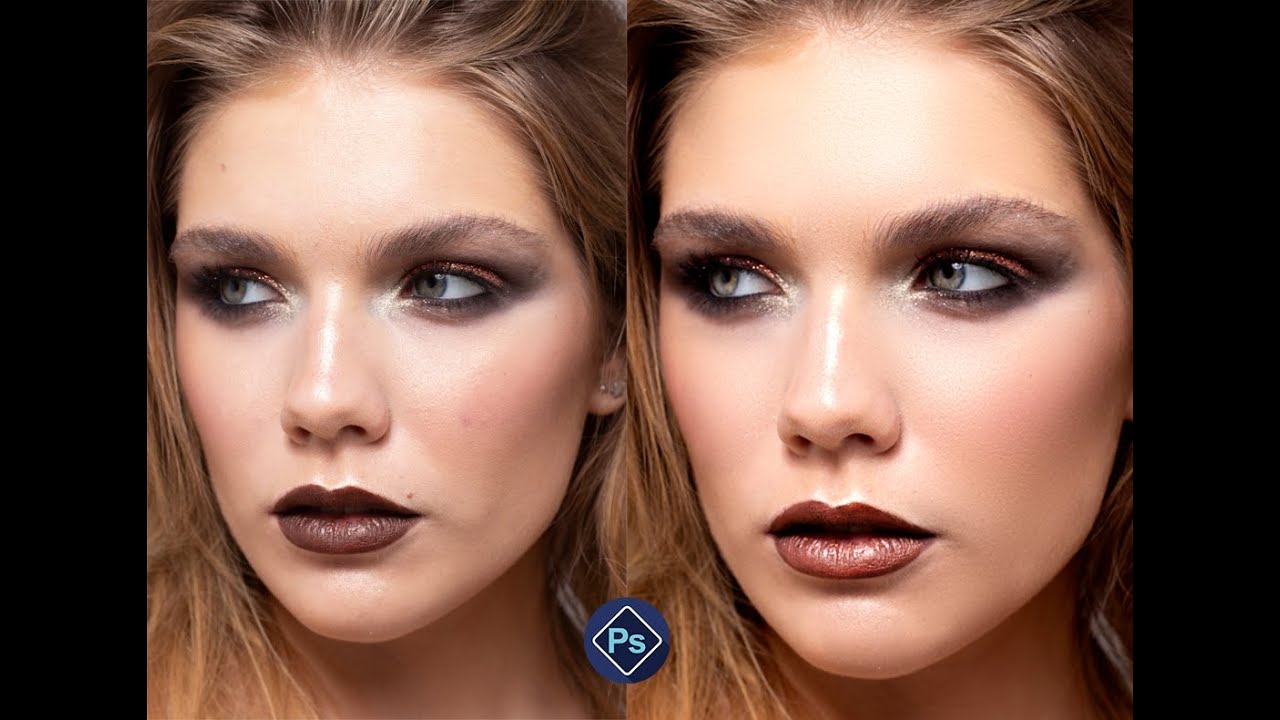 High-End Face Retouching with skin details Photoshop(Tutorial) - YouTube
