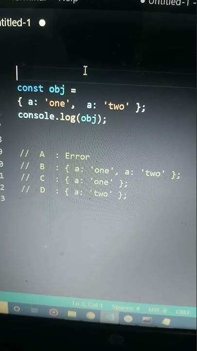 JavaScript Short #15 Object question in Hindi #javascript #shorts - YouTube