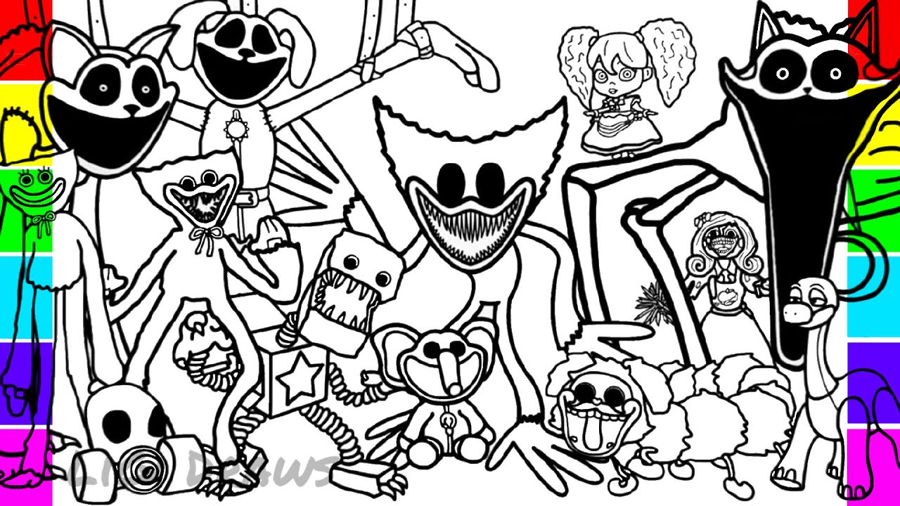 Poppy Playtime Chapter 3 New Coloring Pages / How to Color All New ...