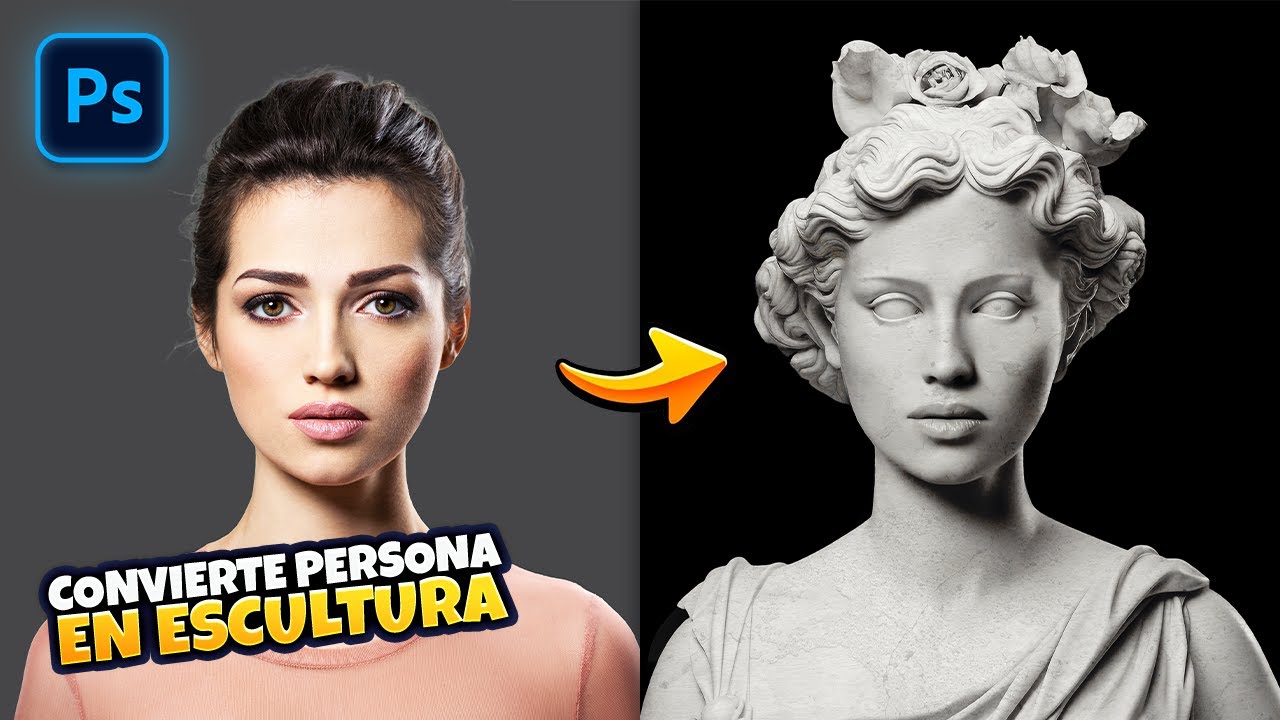 Convierte a una Persona en Estatua con Photoshop 🗿 | Tutorial Efecto ...