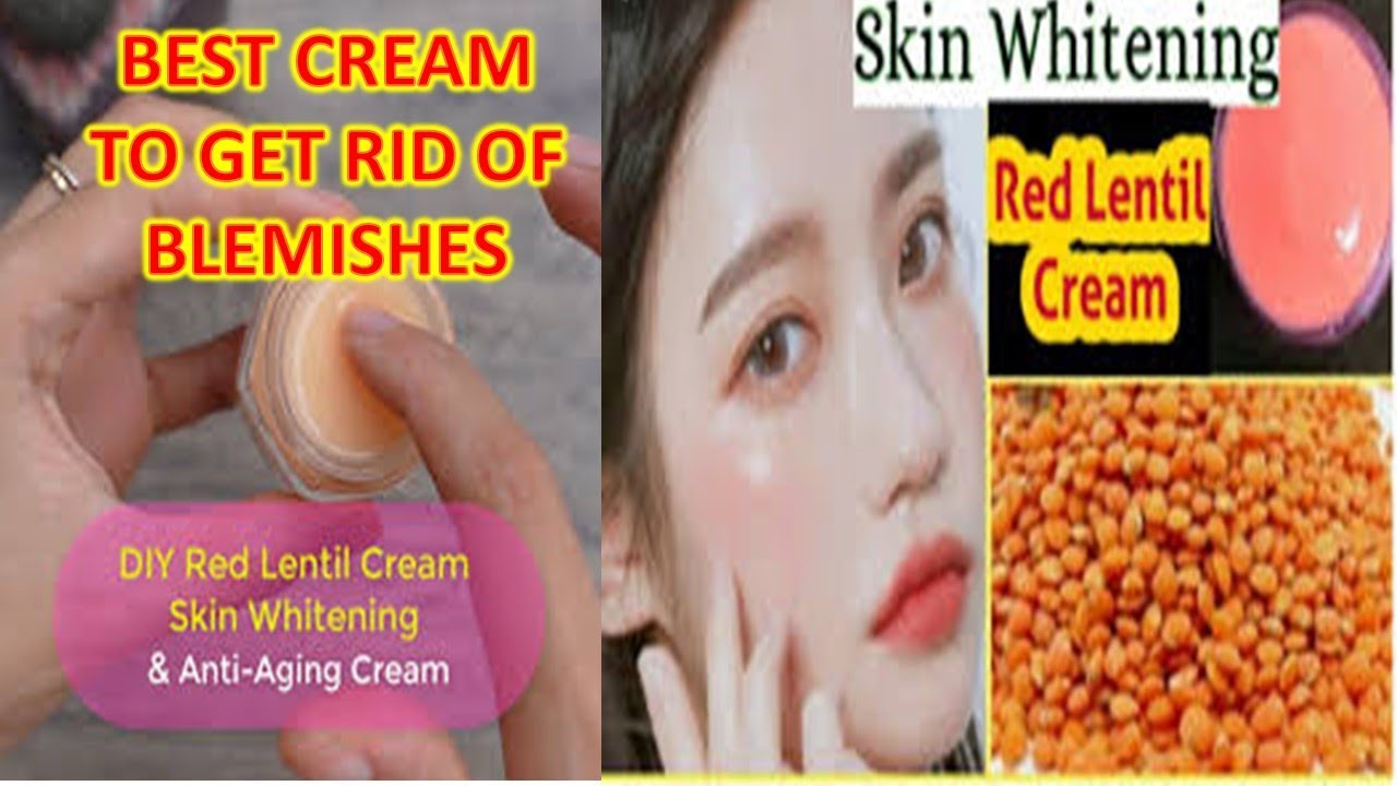 DIY RED LENTIL CREAM | Skin Whitening Anti Aging Cream To Remove Dark ...