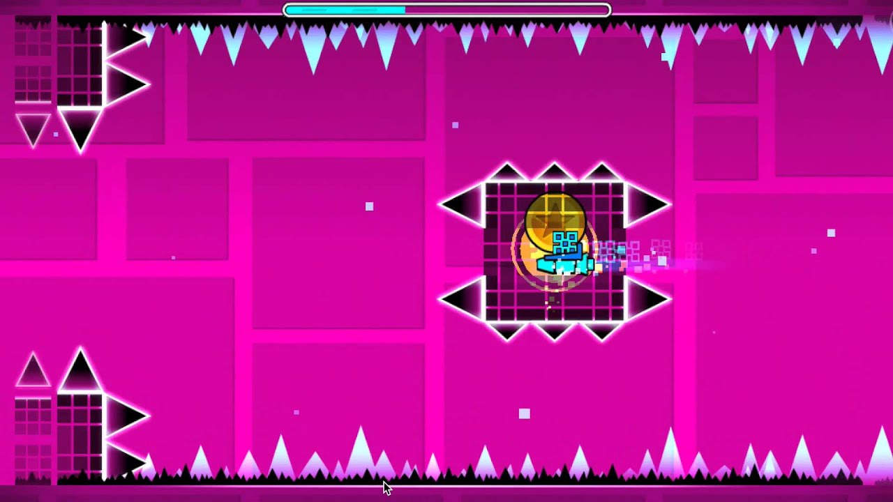 Geomaty Dash - Time Machine (All Coins) - YouTube