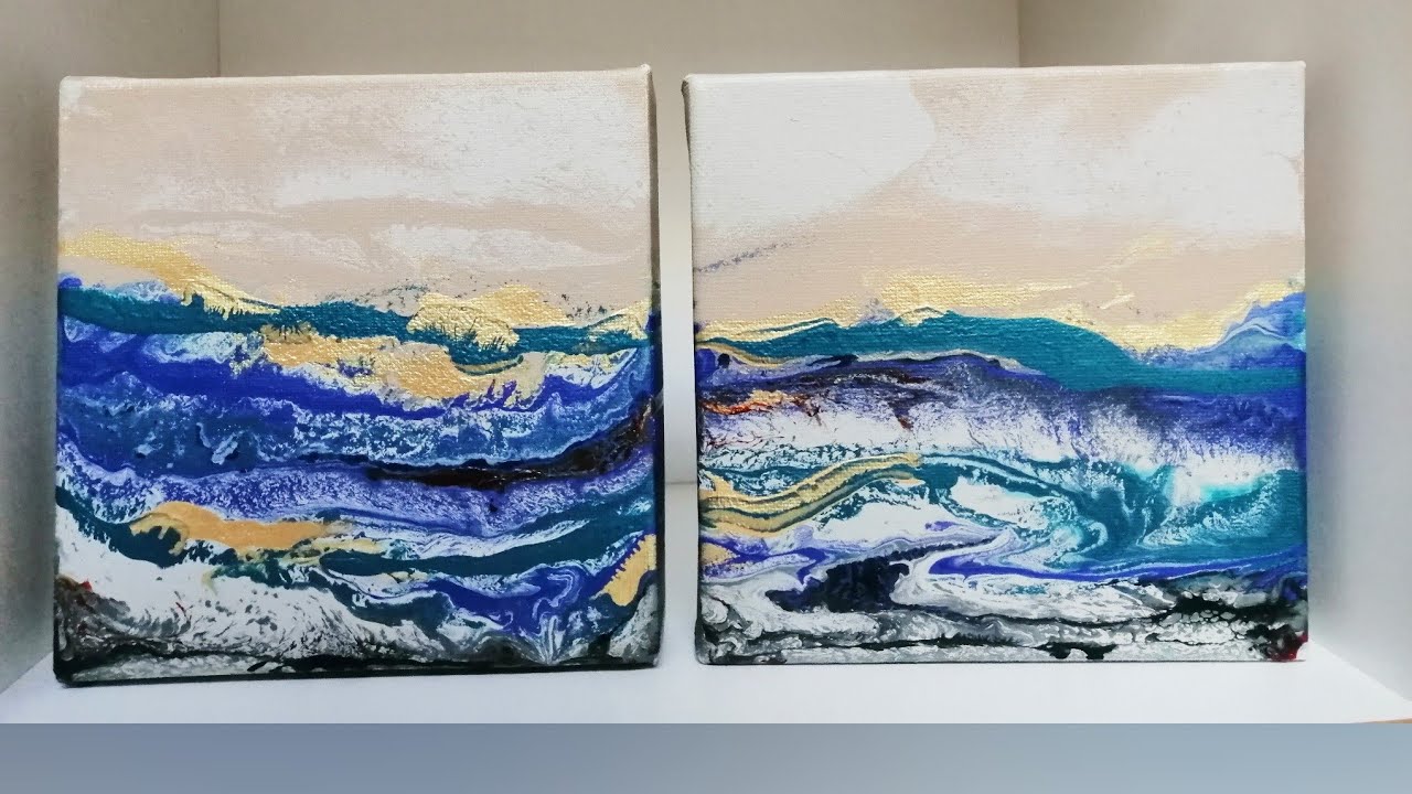 Rain Pour - Natural rain creates fluid art landscape - high flow ...