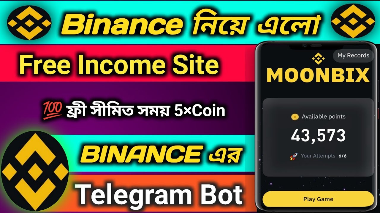 Binance just launched their telegram mini app? MoonBix Telegram Bot ...