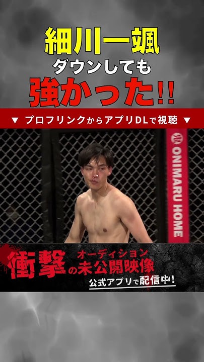 【ブレイキングダウン 未公開】細川一颯のパンチが凄すぎる！ Breakingdown Shorts 朝倉未来 ブレイキンダウン12