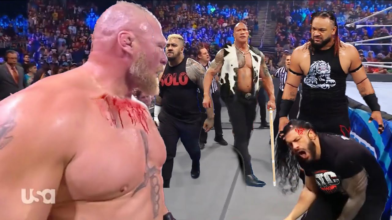 WWE Raw Result Roman Reigns VS. Brock Lesnar VS. The Rock VS. Jacob ...