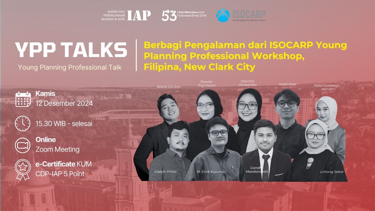 YPP Talk | Berbagi Pengalaman dari ISOCARP Young Planning Professional Workshop, Filipina - YouTube