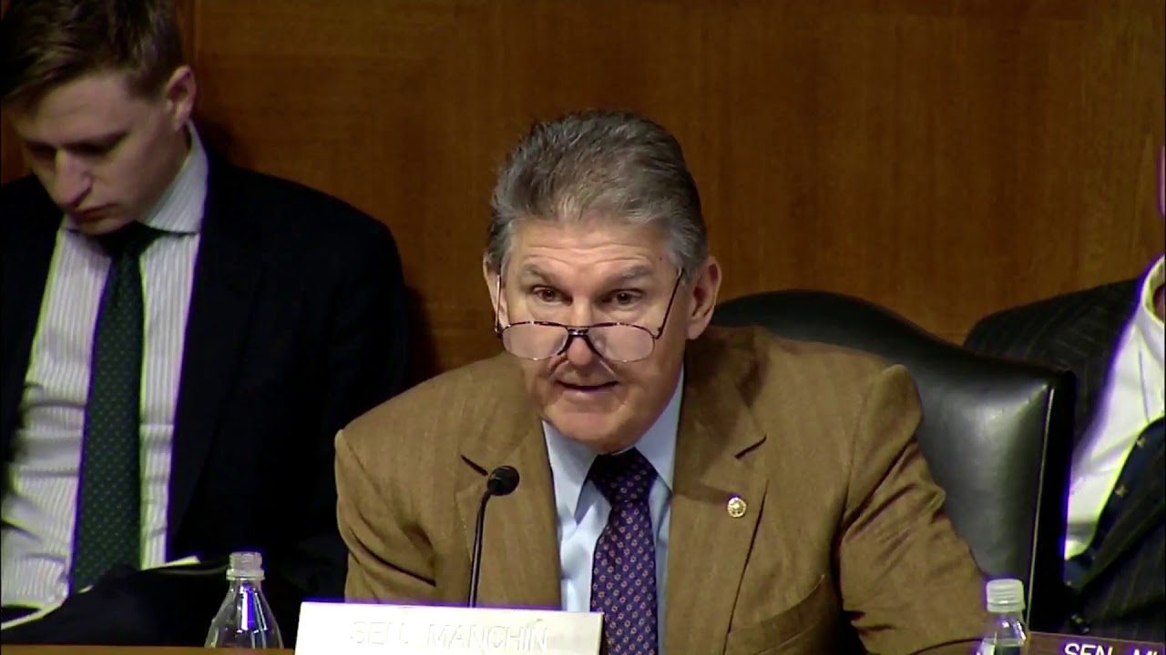 Ranking Member Manchin Questions Lanny Erdos - YouTube