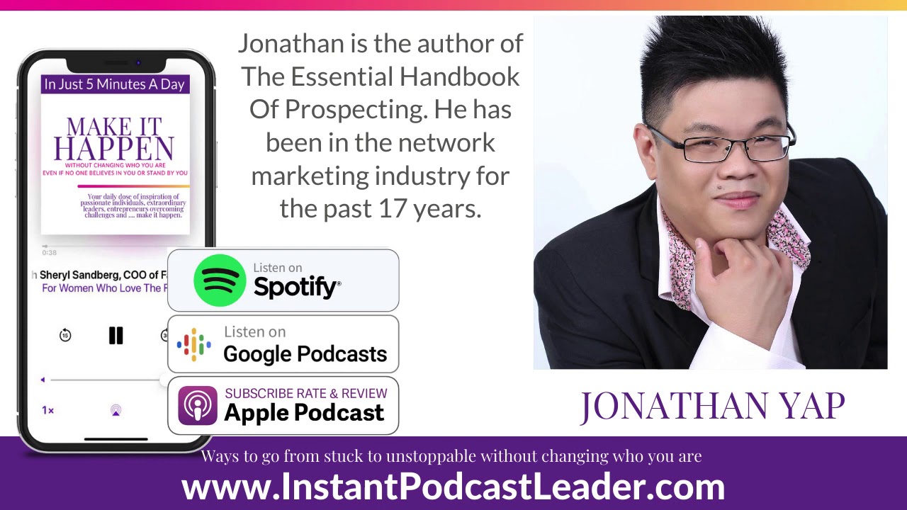 MIH EP11 JONATHAN YAP AUTHOR OF The Essential Handbook Of Prospecting ...