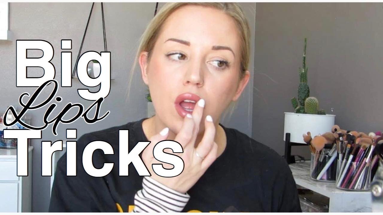 BIG LIPS TRICKS | how to make your lips look bigger | Cass Schroeder ...