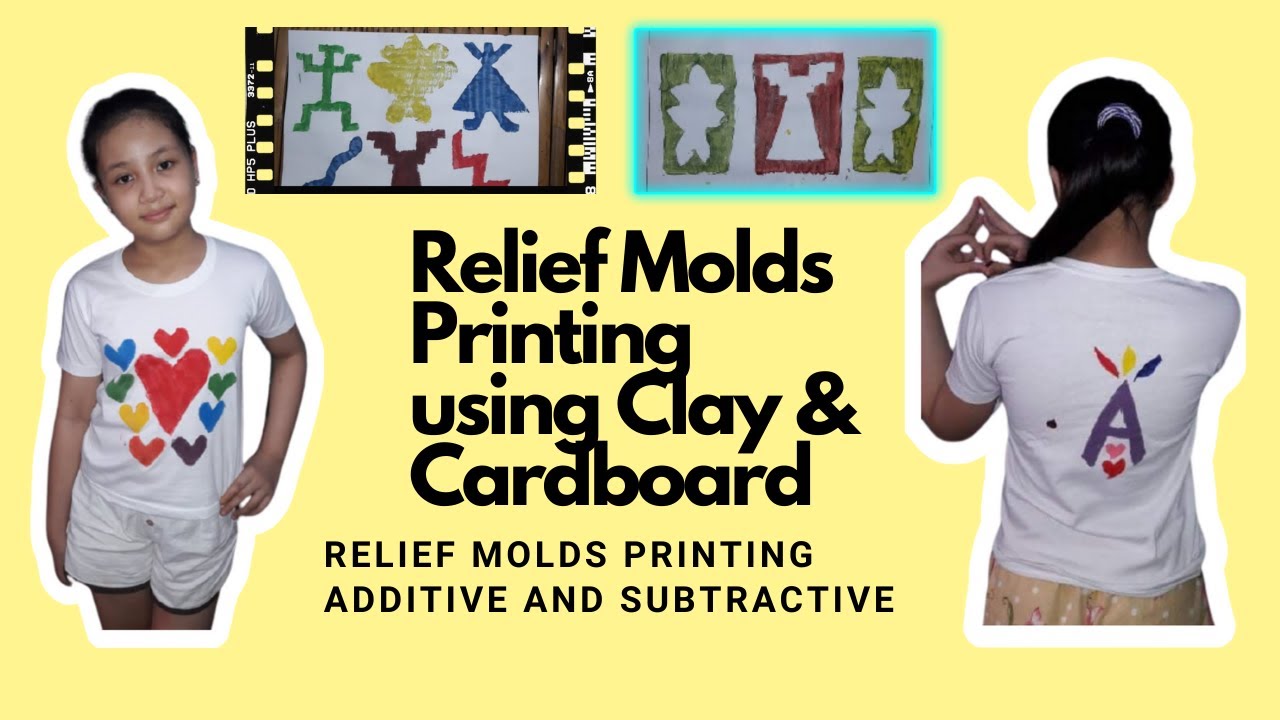 Relief Molds Printing using clay and cardboard, additive and ...