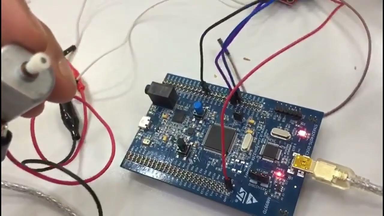 STM32F407 DİSCOVERY DC MOTOR SÜRME UYGULAMASI - YouTube
