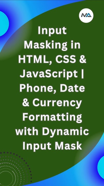 📲 Input Masking Made Easy! ⏱️ (HTML, CSS, JavaScript) - YouTube