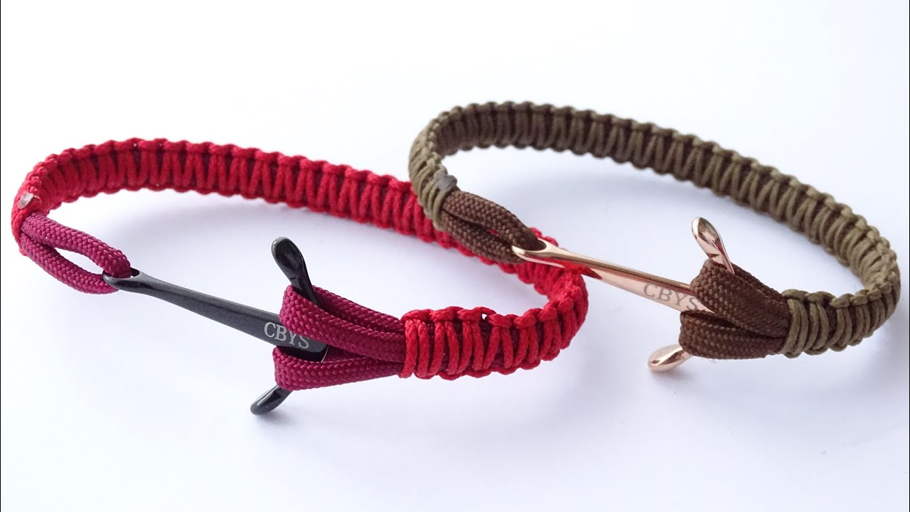 How to Make a 2 Loop Closure Macrame Nautical Style Anchor Charm ...