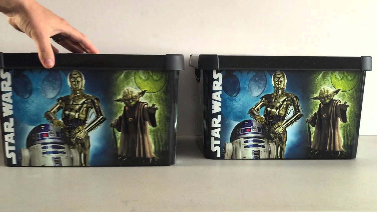 STAR WARS - NEW VINTAGE STYLE STORAGE BOX - BY CURVER UK - ROBERT DYAS ...