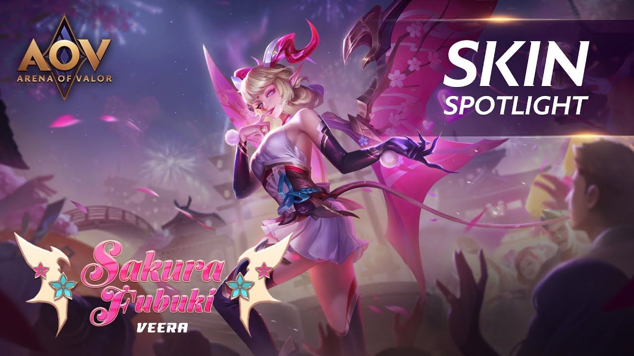 Veera Sakura Fubuki Skin Spotlight - Garena AOV (Arena of Valor) - YouTube