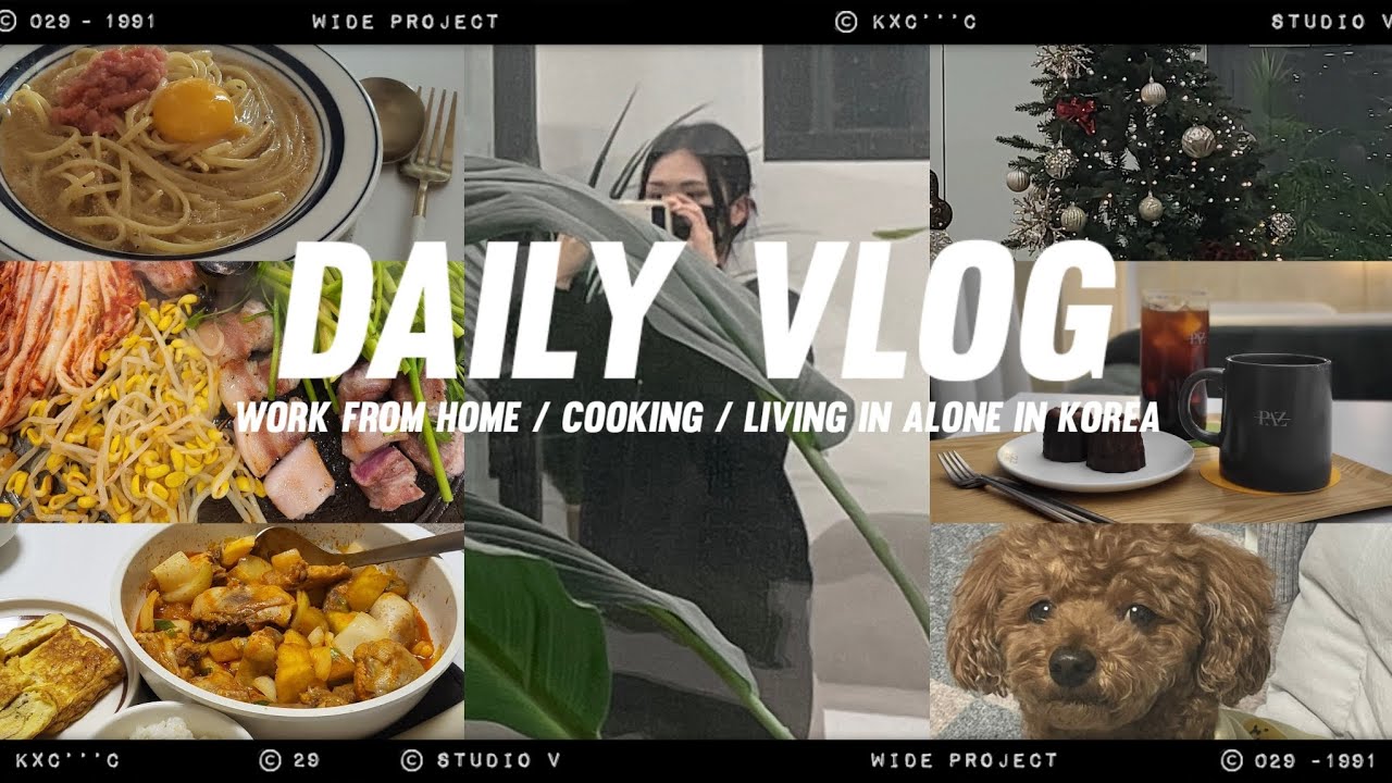 Vlog 5 요리해먹기 바쁜 재택근무 브이로그💚 재택근무 자취 브이로그 자취요리 헬스 헬스 루틴 Work From