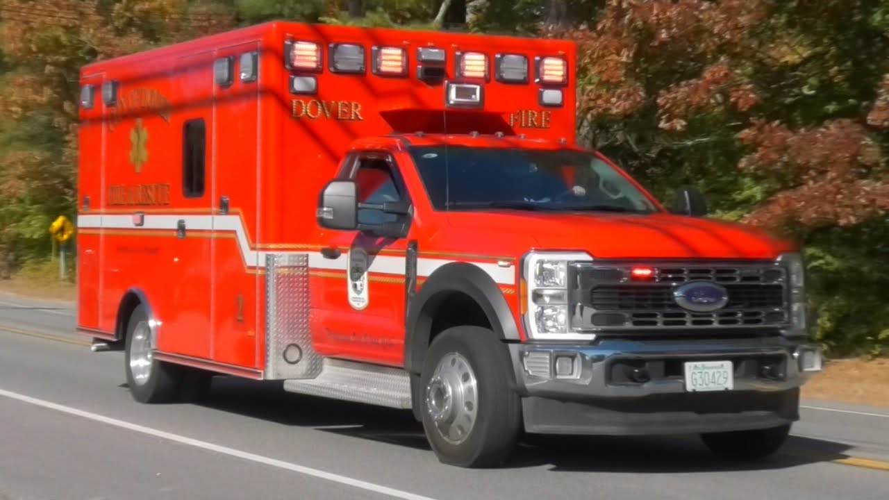 Dover, NH Fire Department *NEW* Ambulance 2 Responding - YouTube
