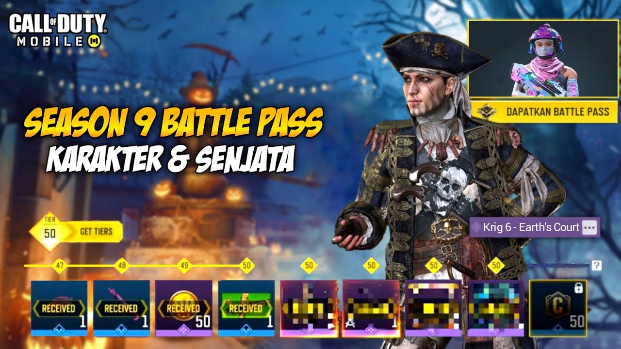 Season 9 Battle Pass karakter dan senjata codm S9 | CODM indonesia ...