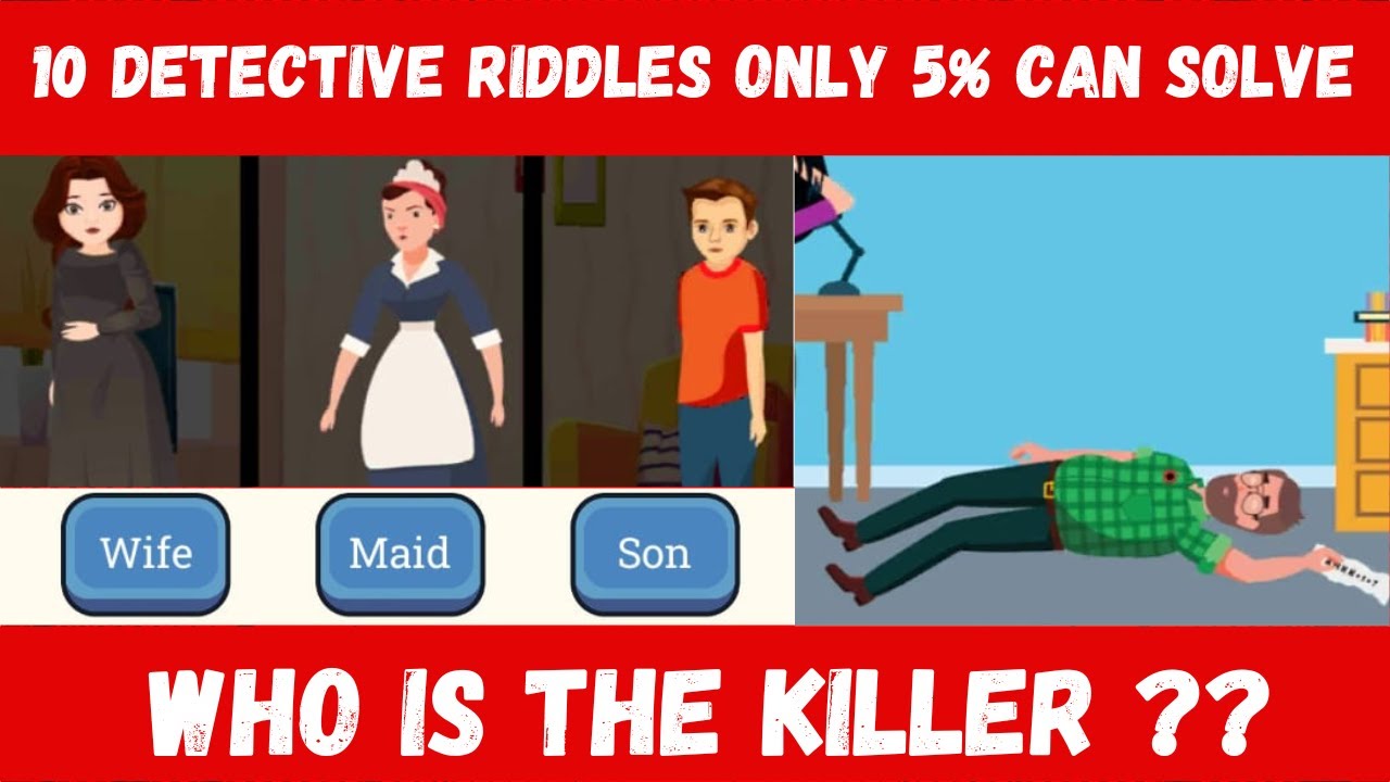 10 detective riddles only 5% can solve | detective challenge | crime ...