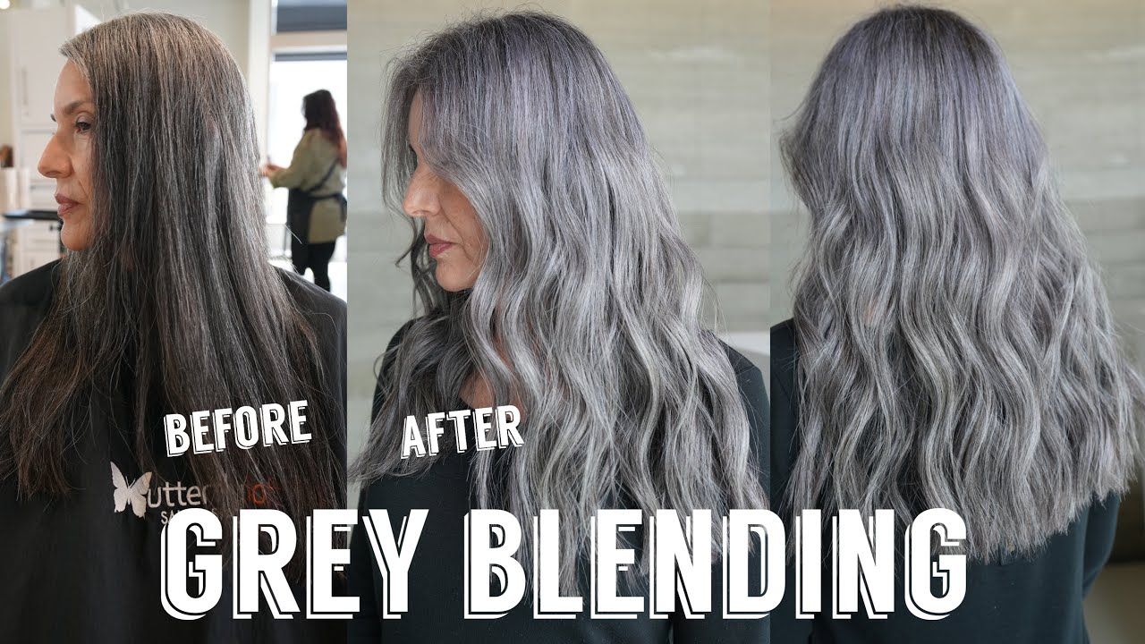 Hair Transformations with Lauryn: My Signature Grey Blending Technique ...