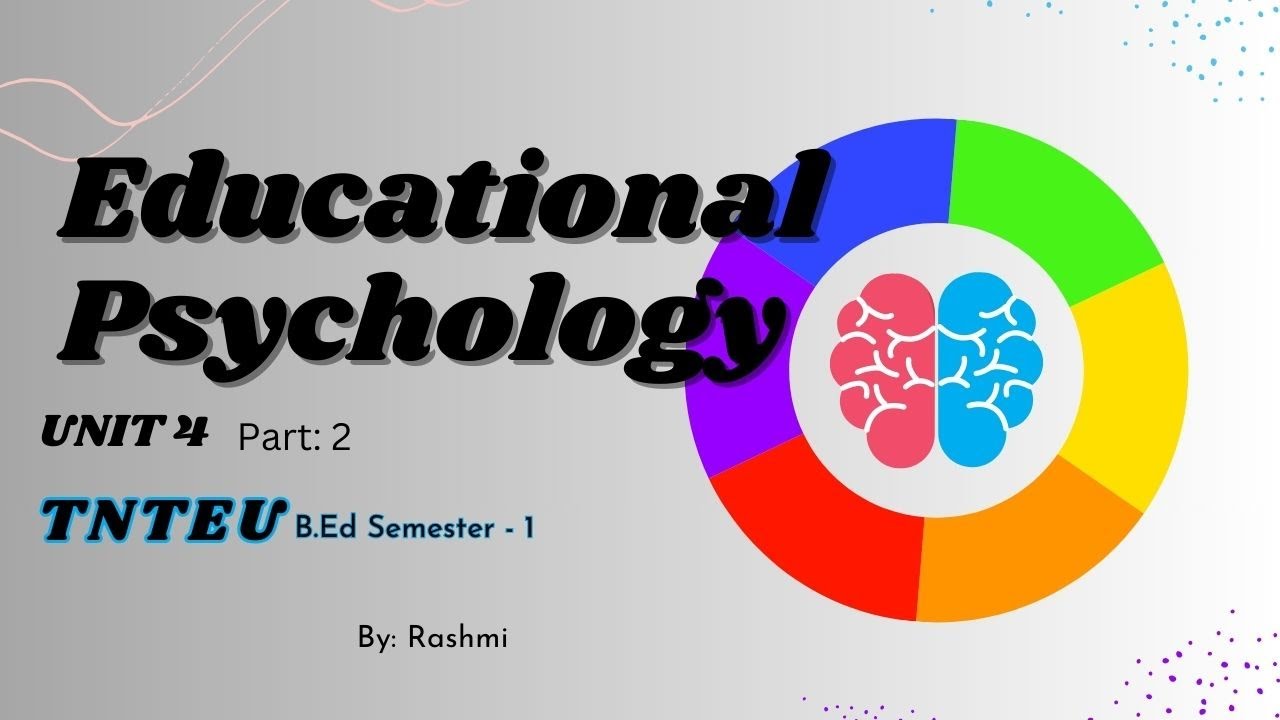 Educational psychology Unit 4 INTELLIGENCE AND CREATIVITY (part - 2 ...