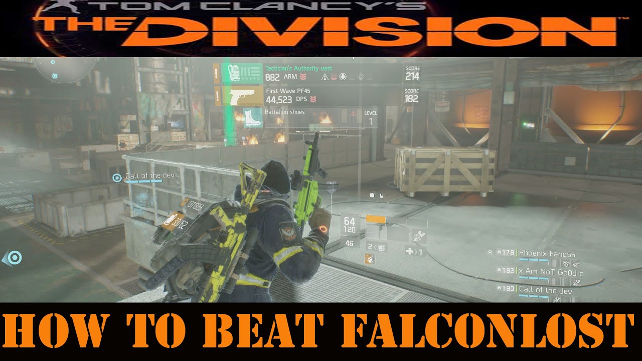 The Division: How to beat the incursion falcon lost!!!! (HD 1080p ...