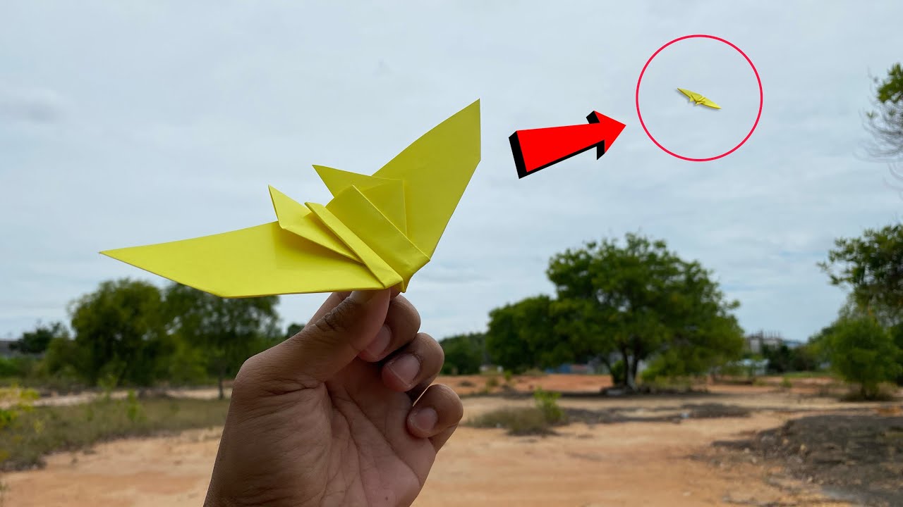 How to make a thunder paper airplane - YouTube