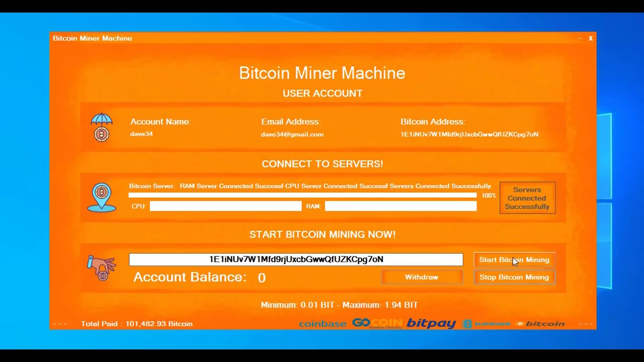 Bitcoin Miner software Free Download With Payment Proof🍿 - YouTube