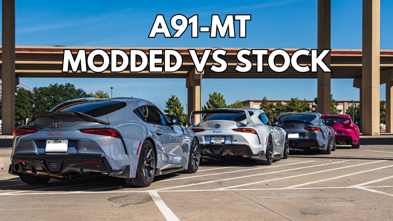 Modded vs Stock A91-MT C U Later Gray Supras || Supra Build Series Pt ...