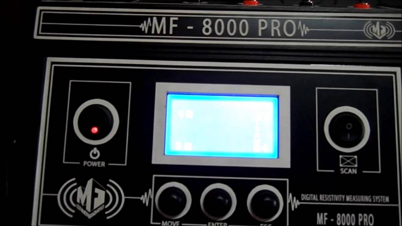 الشرح عن جهاز MF-8000 PRO المتطور كاشف الكنوز والفراغات والمياه على عمق ...