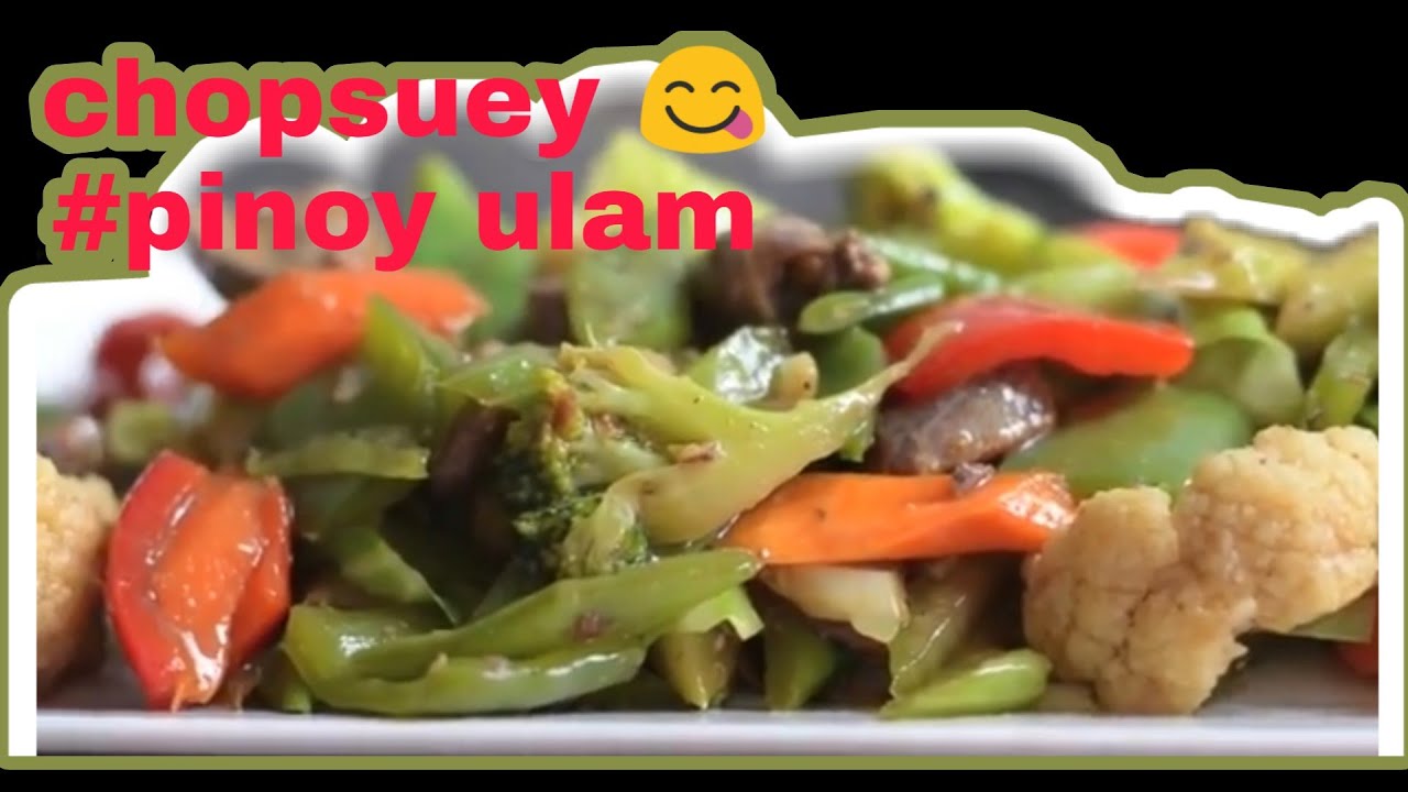 CHOPSUEY- VEGETABLE STIR-FRY - YouTube
