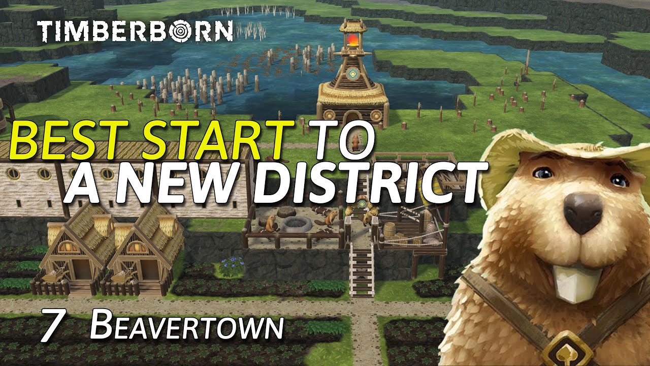 Setting up your new district an AMAZING START in Timberborn ...
