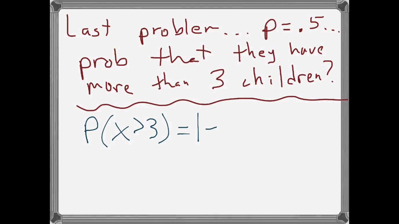 Binomial and Geometric 4: Calculating Geometric Probabilities - YouTube