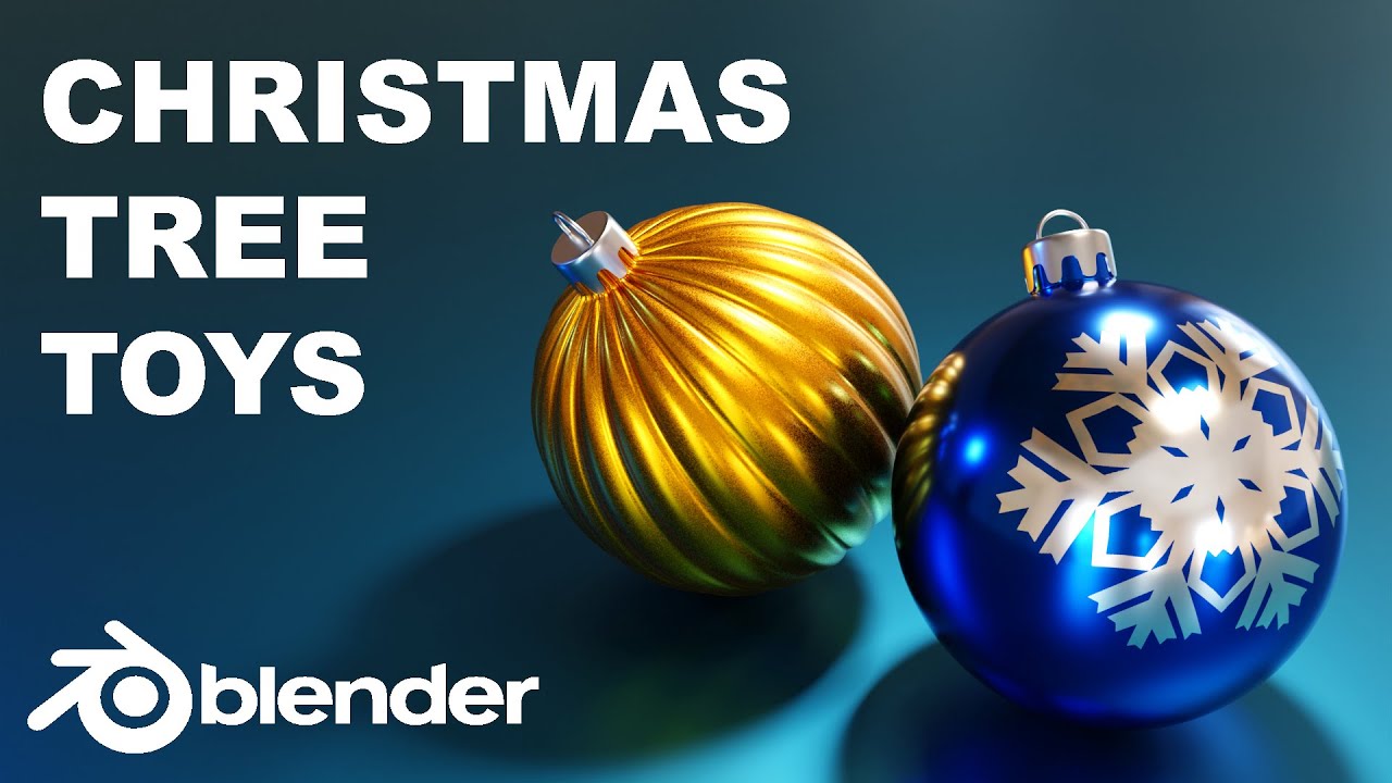 3D Modeling of Christmas Tree Toys in a Blender | Timelapse - YouTube