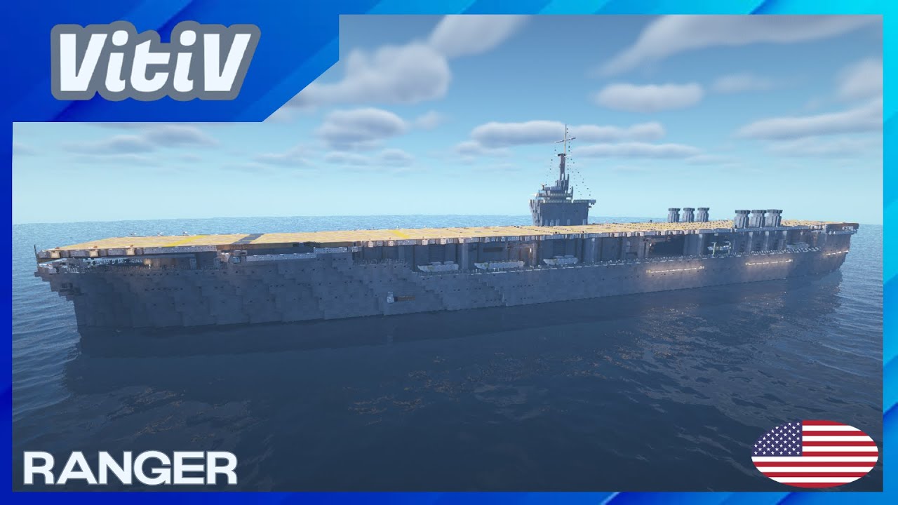 USS Ranger (CV-4) - Ranger-class Aircraft Carrier - Minecraft - YouTube