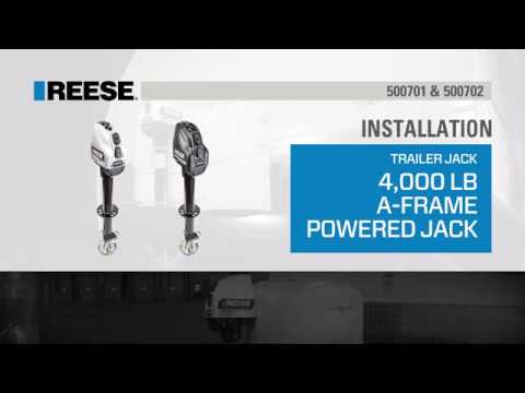 Installation: REESE® 4K A-Frame Powered Jack - YouTube